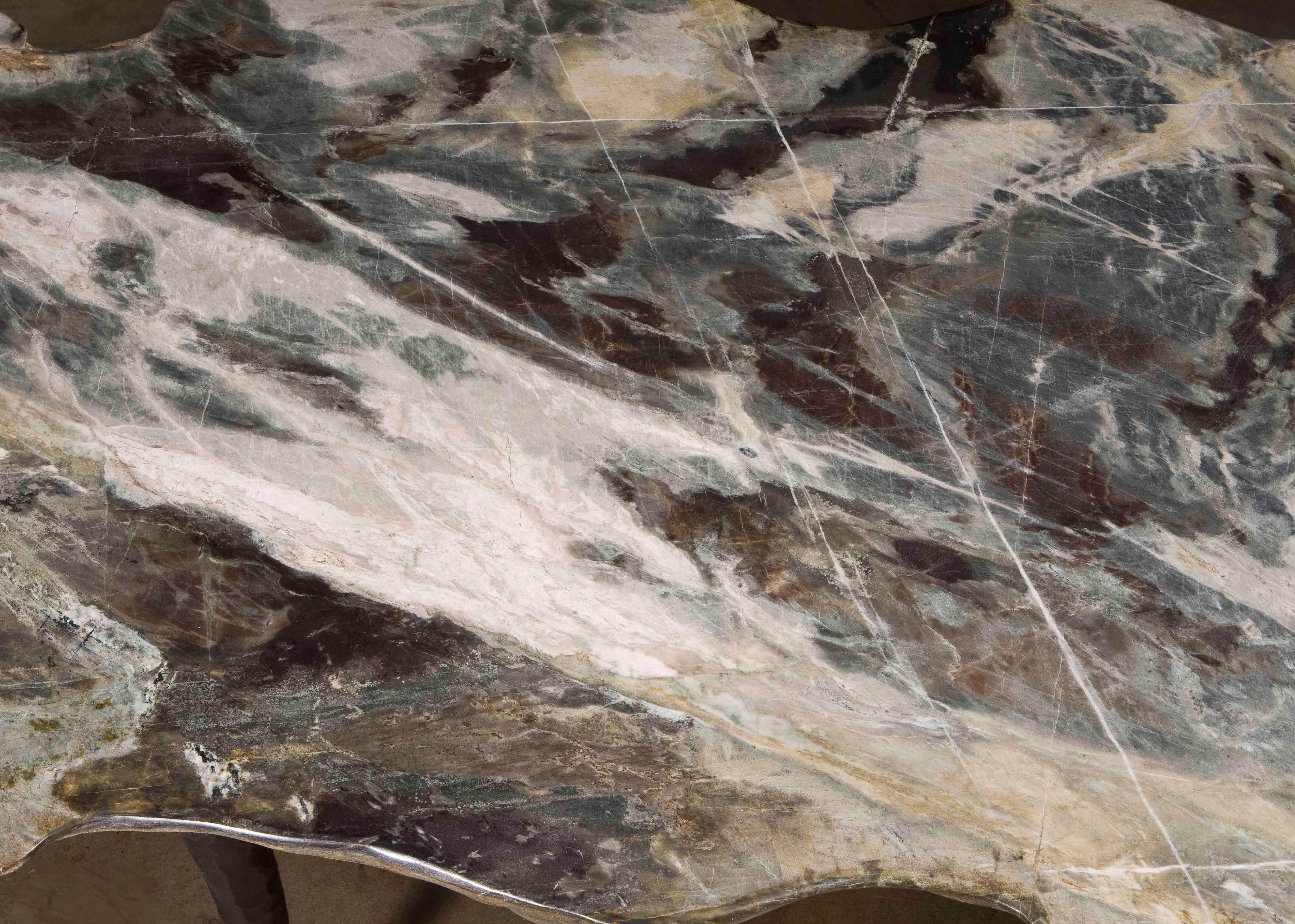 Stone Slab Boulder Table